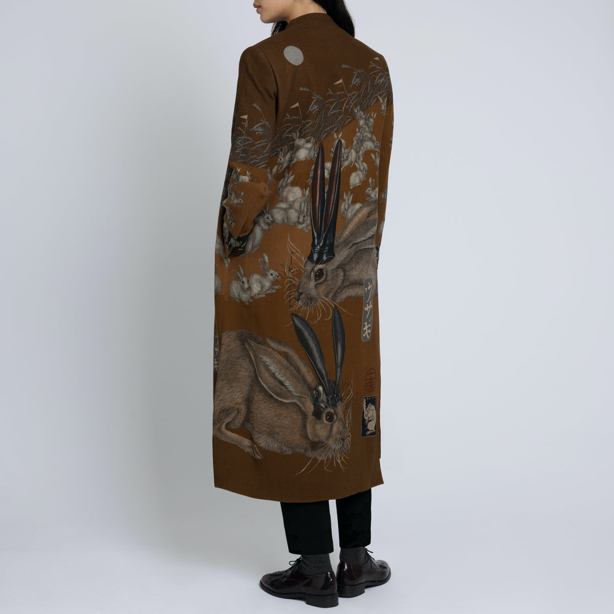 The Floating Rabbits Wool Crepe Coat – Sabina Savage