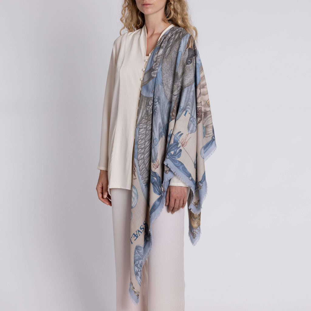 Sabina Savage: Luxury illustrated scarves and clothing