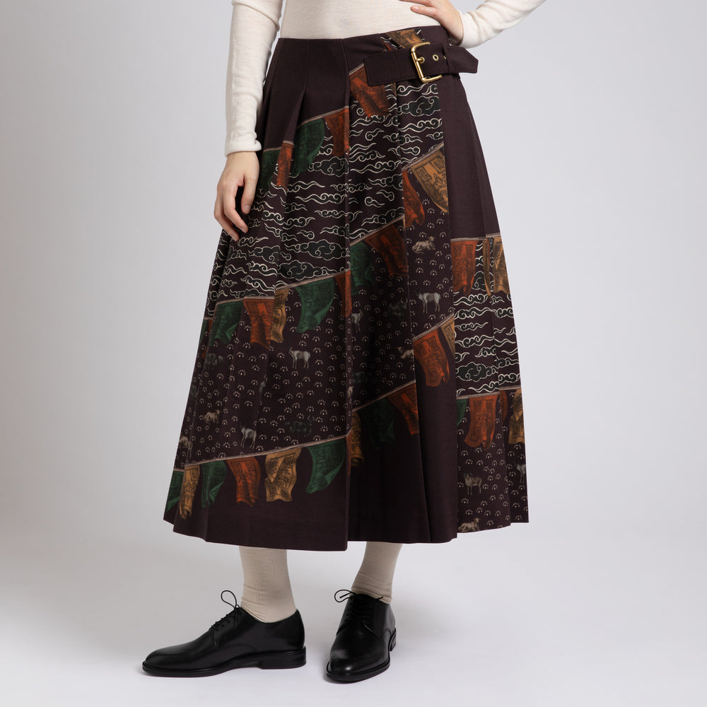 The Wind Horse Pleated Kilt Skirt – Sabina Savage