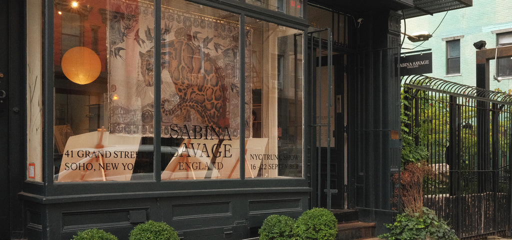 Sabina Savage: Luxury illustrated scarves and clothing